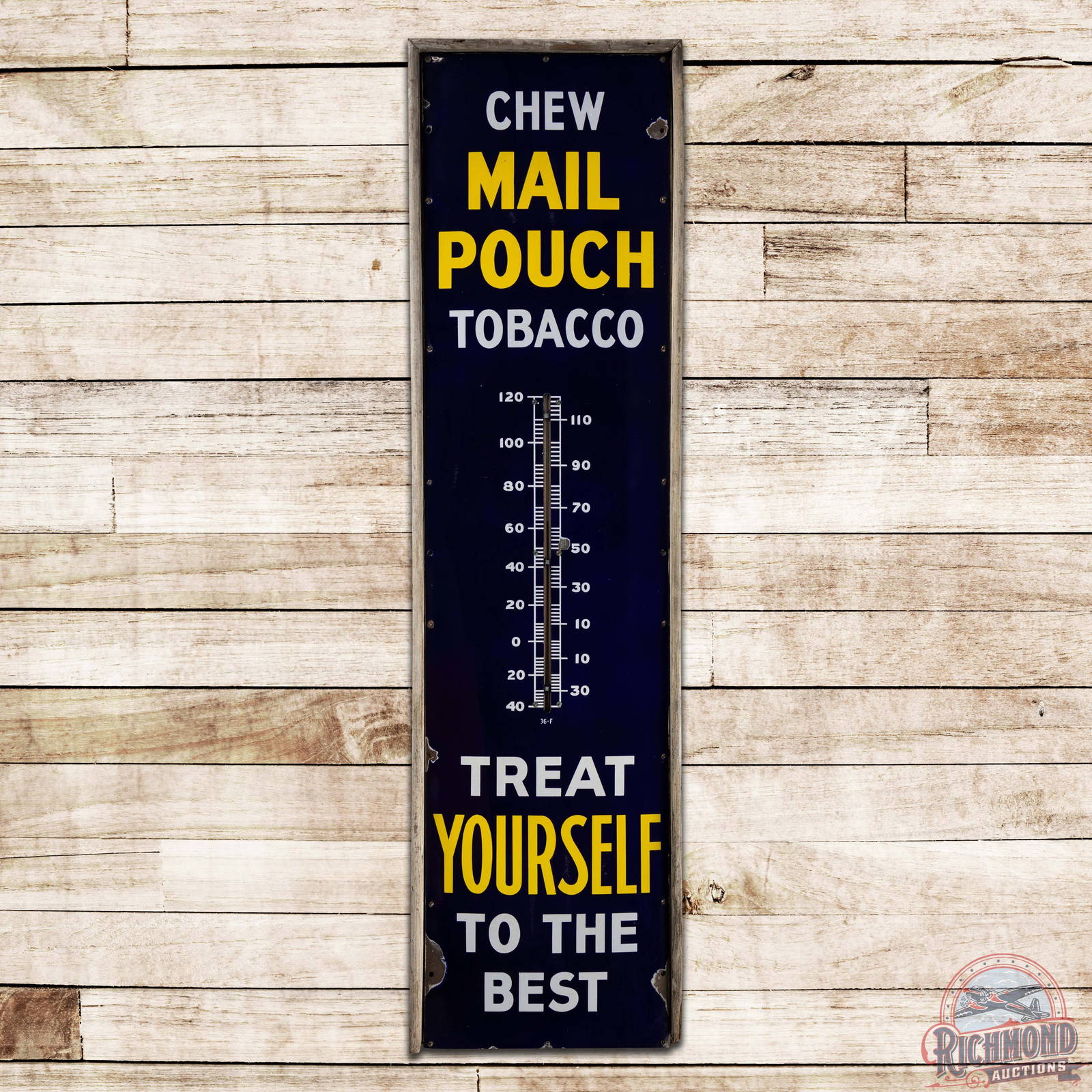 Chew Mail Pouch Tobacco Treat Yourself To The Best 6' Single Sided ...