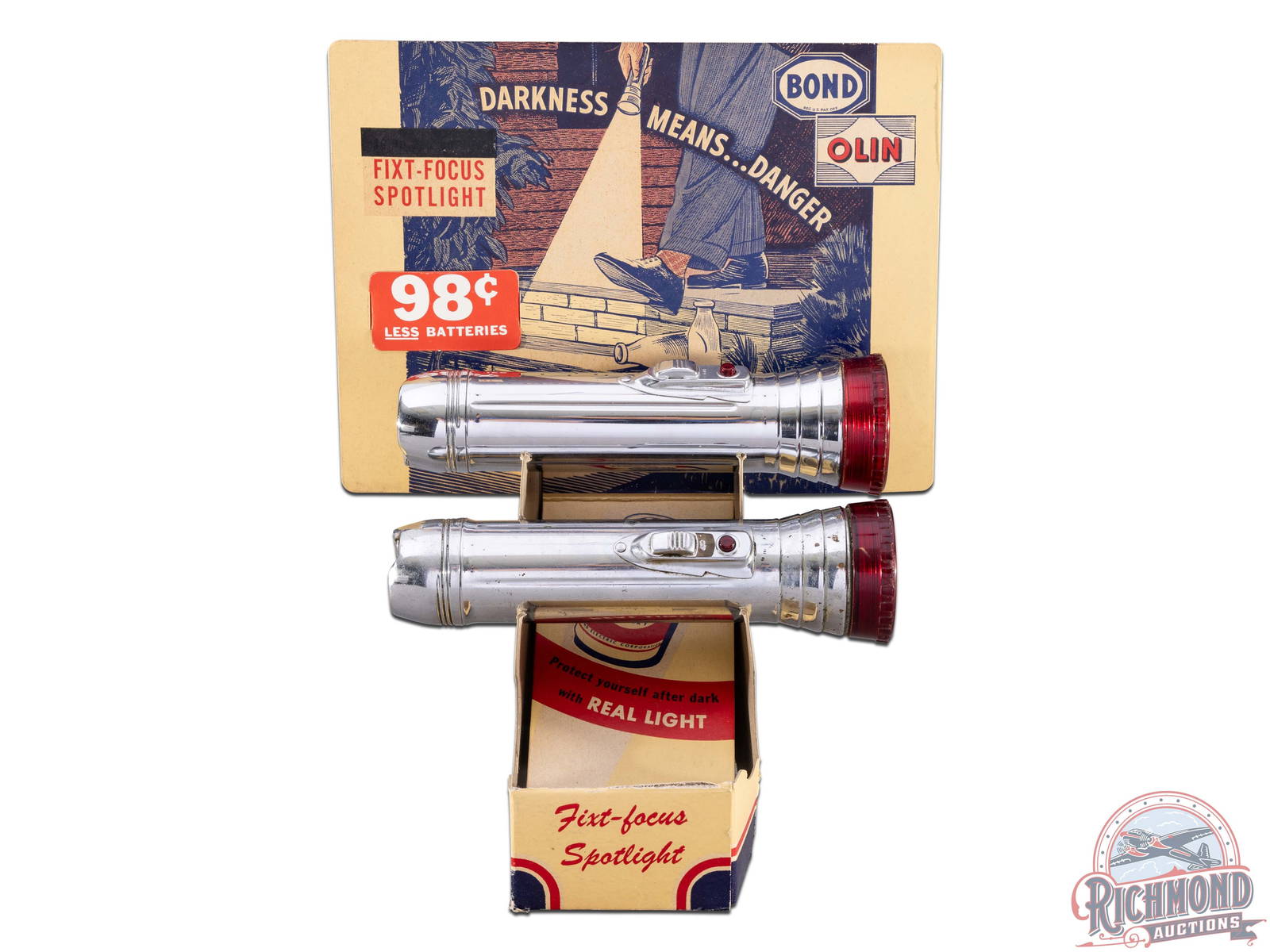 Bond Olin Winchester Flashlights Cardboard Countertop Advertising ...