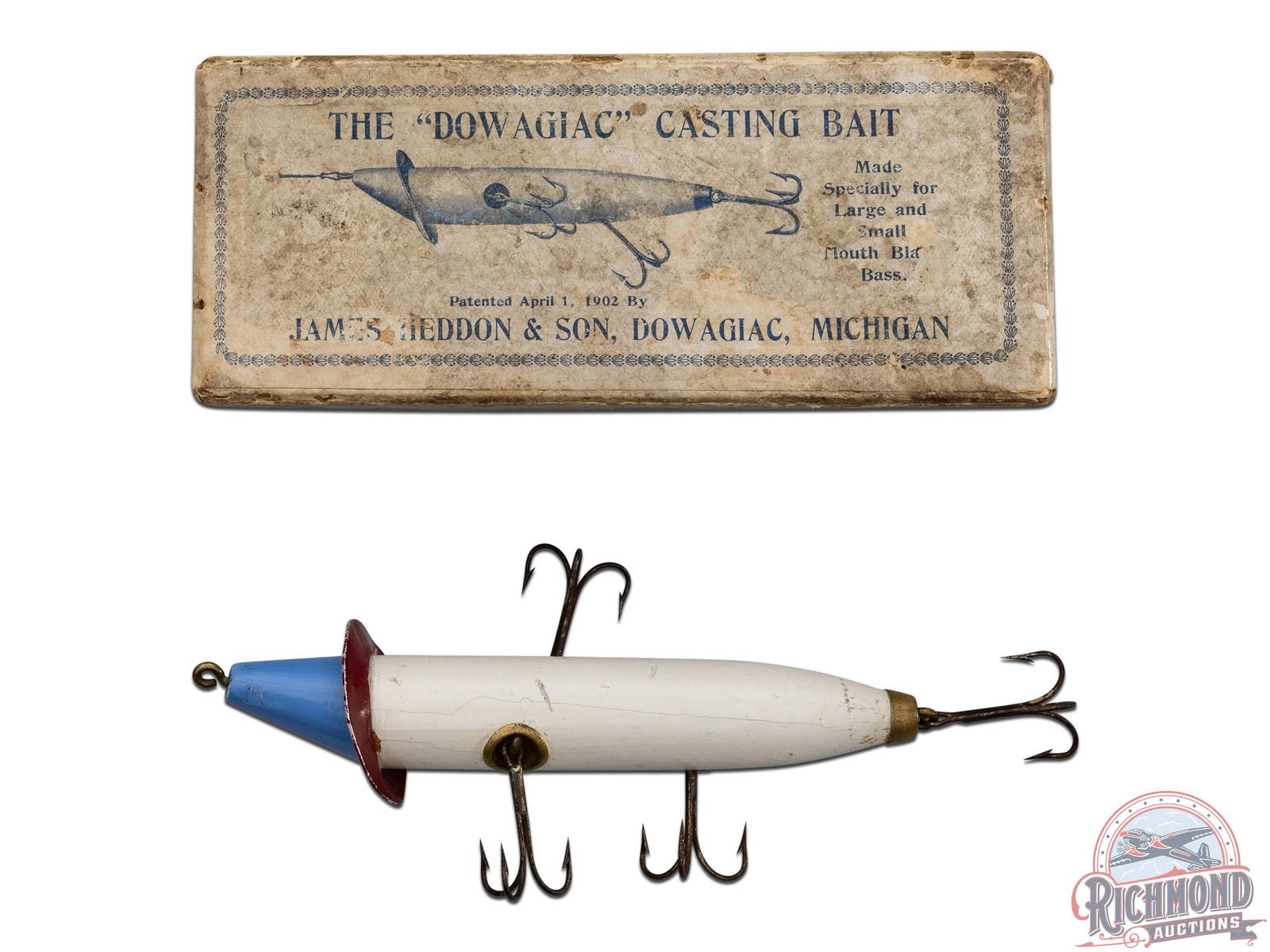 Heddon 4 Hook Slope Nose "dowagiac" Casting Bait Fishing Lure Auction