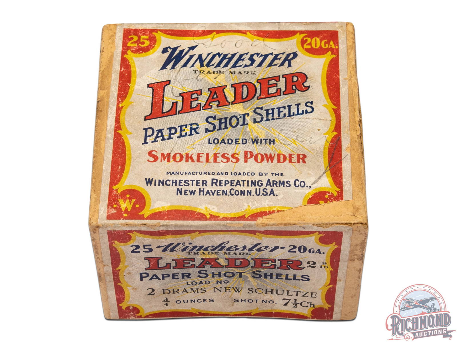 Winchester Leader Paper Shot Shells Smokeless Powder 20 Ga Box Two ...