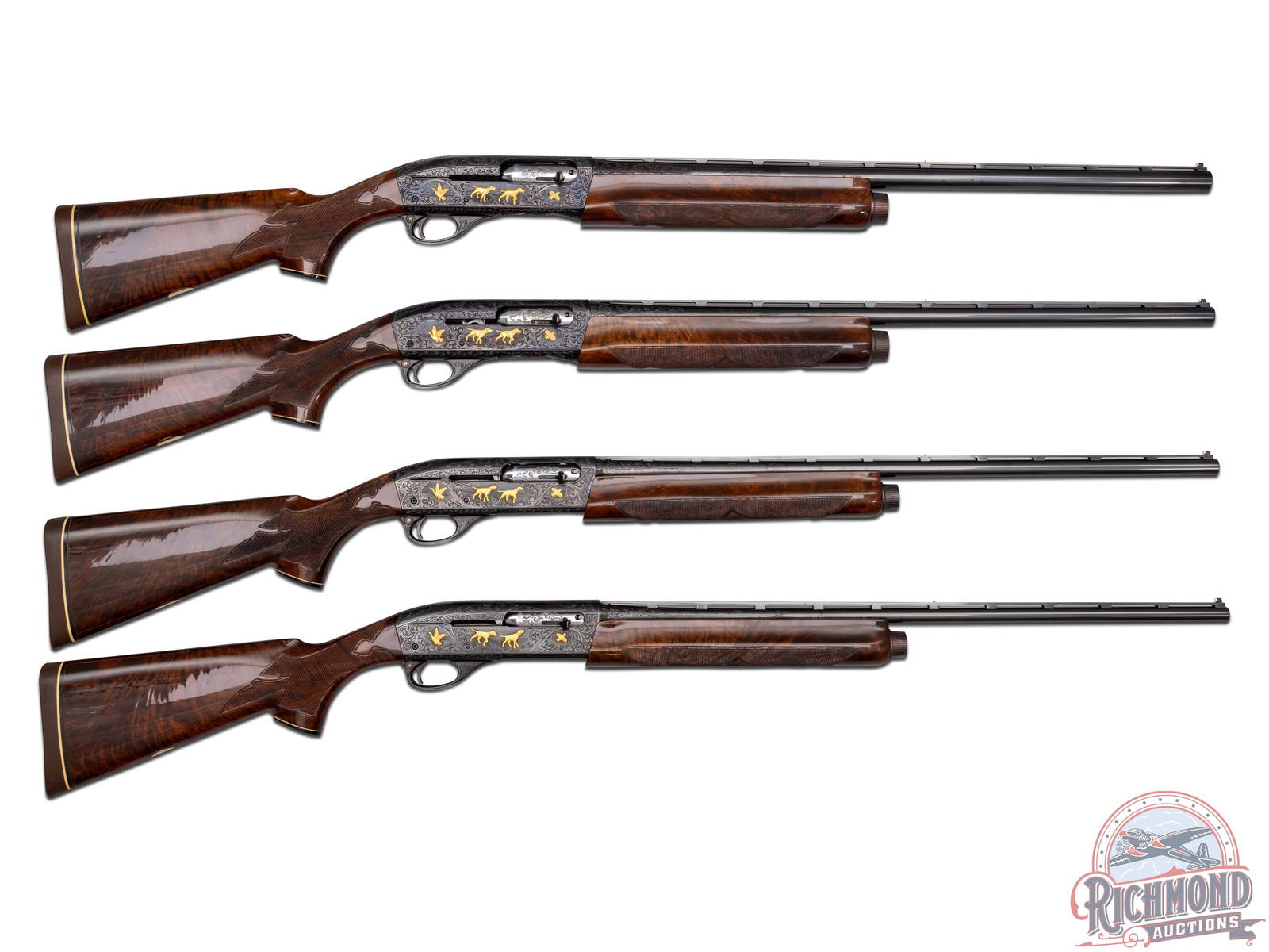 Rare Robert Runge Engraved Remington 1100 Custom Sequential 4 Gun ...