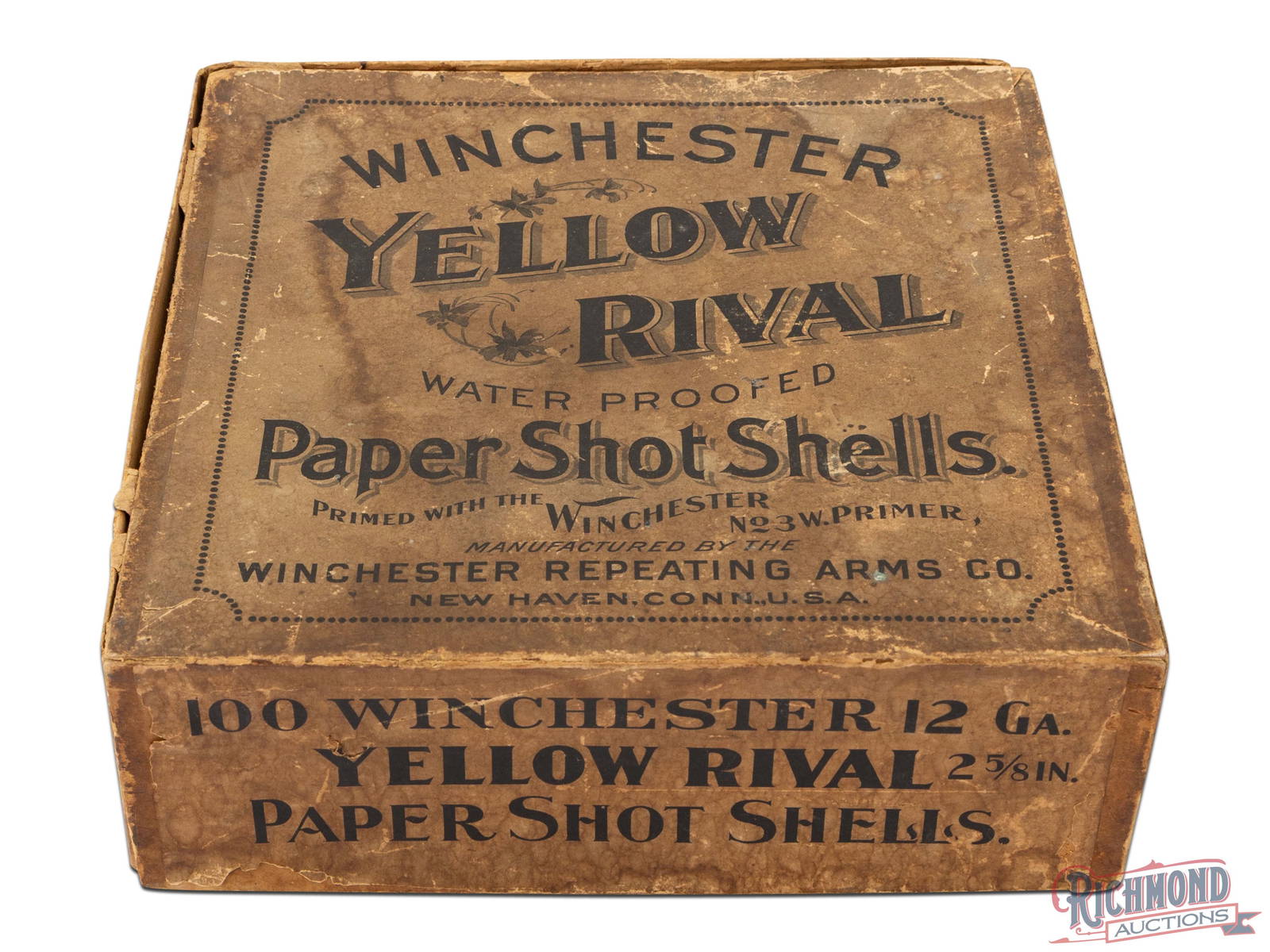 Rare Winchester 100 Round 12 Gauge Primed Yellow Rival Empties Two ...