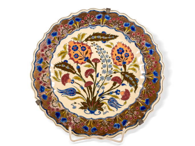 Plate, Zsolnay, Pecs, Around 1895