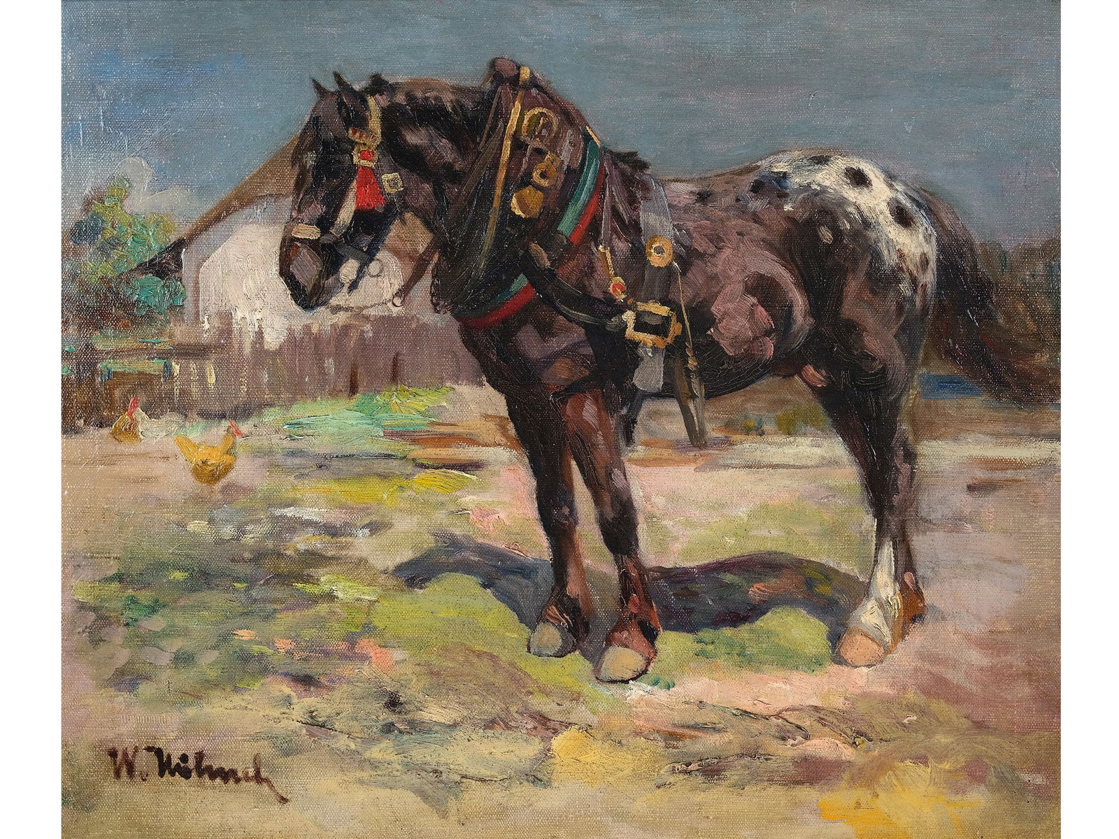 Wilhelm Gotthelf Hoehnel, Linz 1871 - 1941 Linz, Horse Auction