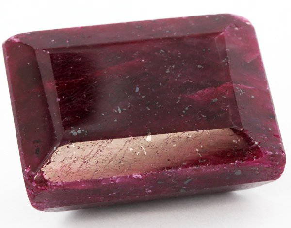 340ct Red Ruby Rectangle Cut
