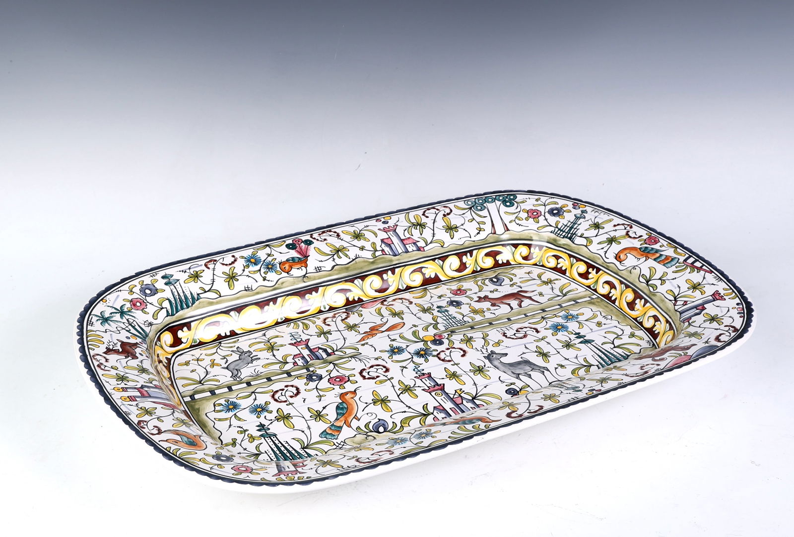 William Sonoma Nazari Provence Castle Large Platter Auction