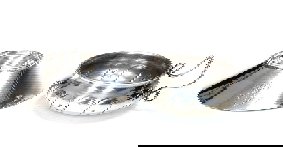 English Silver Tastevin Wine Tasting Cup