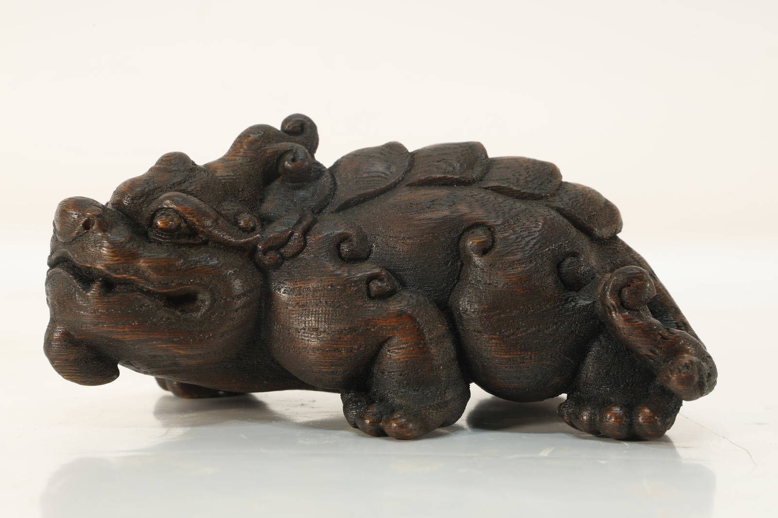 Agarwood Carved Beast Shape Ornament Auction