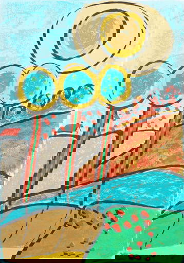 Clemens Briels (1946), Serigraph, Autumn In Limburg, Sig. B.r., Dated ...