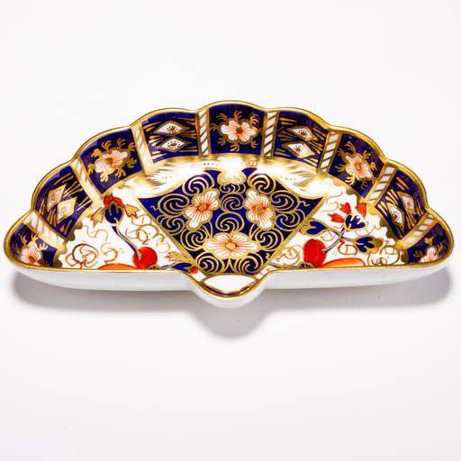 Royal Crown Derby Imari Porcelain 24 KT Gold Fan Dish (#0789) on Dec 23 ...