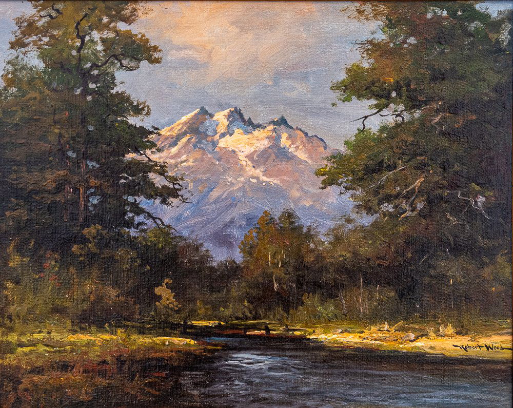 Robert Wood oil painting Owens River - May 25, 2021 | Blue Heron ...