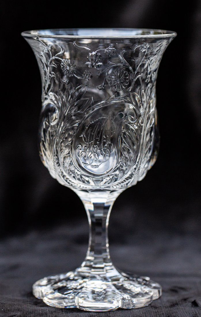 Best Rock Crystal Brilliant Cut Glass Goblet Fritsche