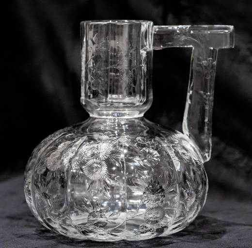 Unusual Sinclaire Rock Crystal Cut Glass Decanter (#0111) on Mar 19 ...