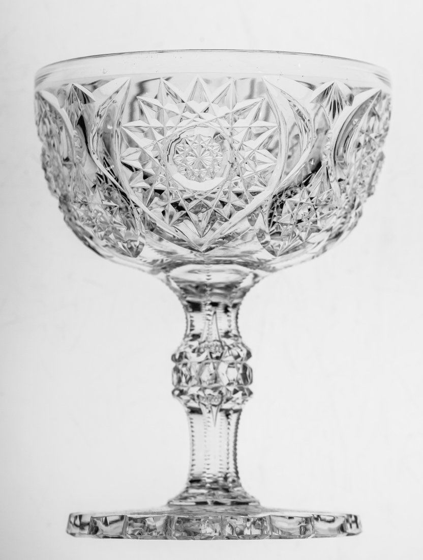 Incredible Dorflinger Holland American Brilliant Cut Glass Champagne ...