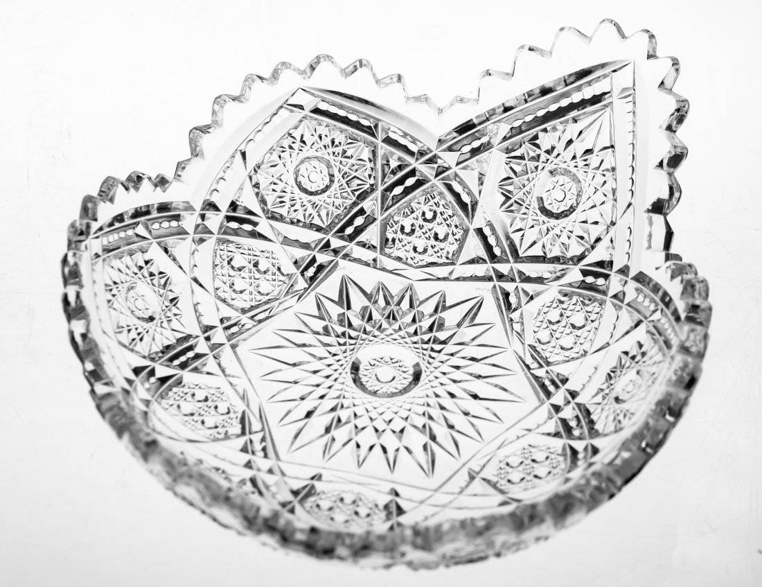 Rare Dorflinger No. 99 American Brilliant Period Cut Glass Ladle Holder ...