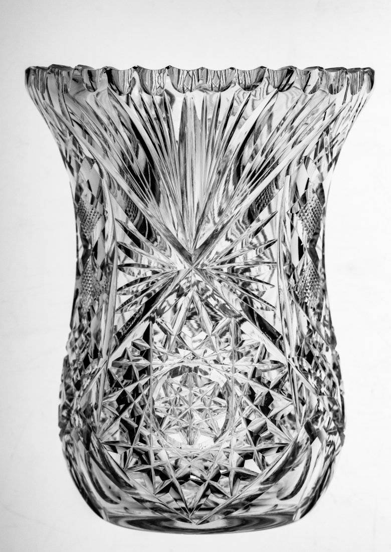 Nice American Brilliant Period Cut Glass Crystal Spooner Auction