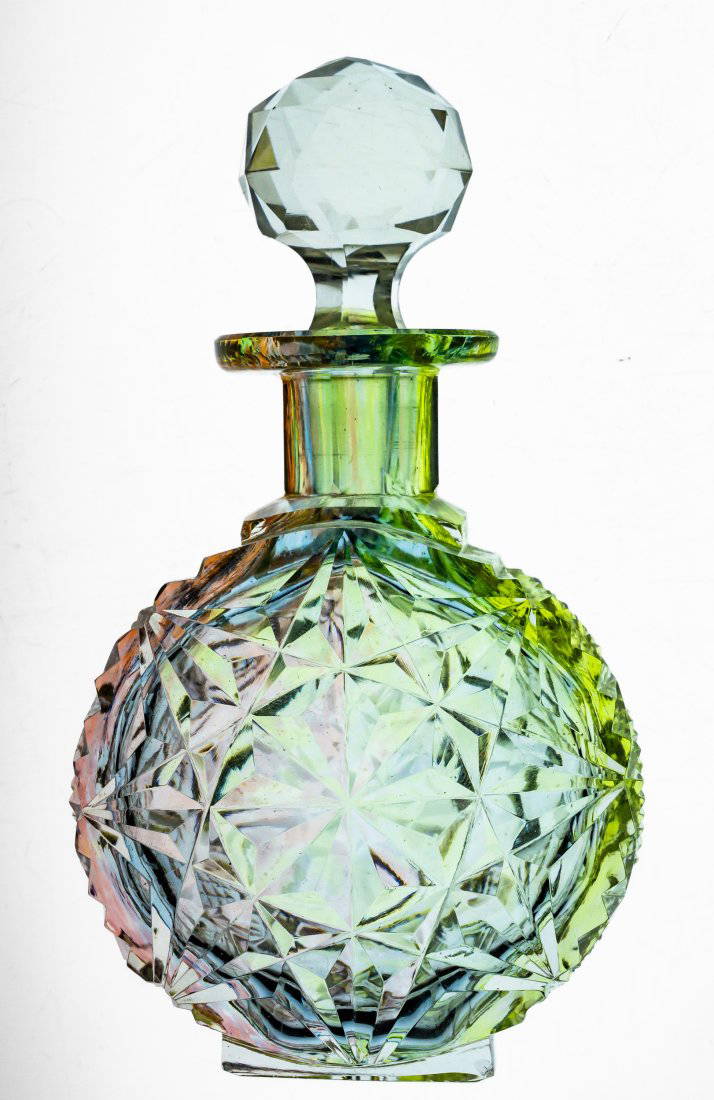 Extremely Rare Rainbow American Brilliant Period Cut Glass Cologne ...