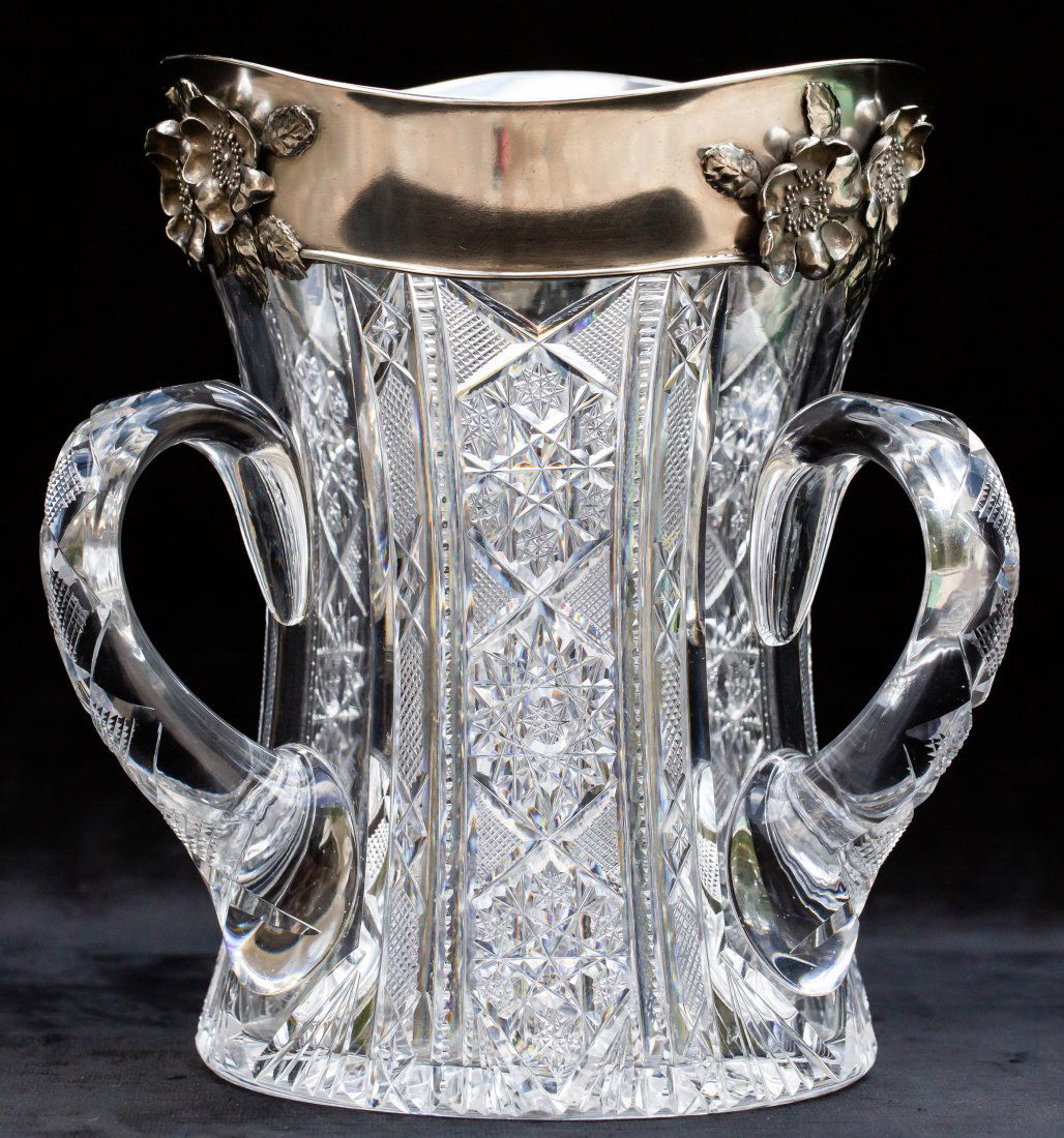 Giant J. Hoare? And Tiffany Sterling American Brilliant Cut Glass ...