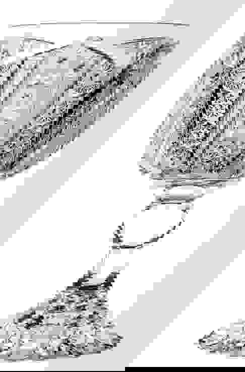 Meticulous Libbey Aztec American Brilliant Period Cut Glass Goblet Auction