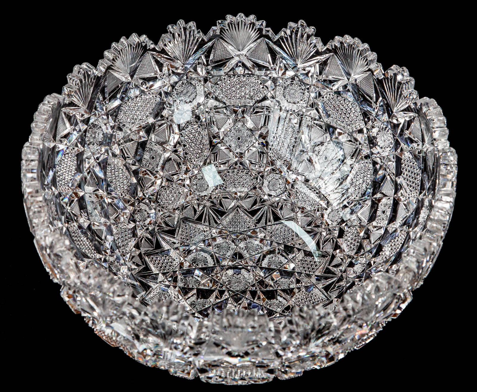 The Best Libbey Isabella American Brilliant Period Cut Glass Punch Bowl ...