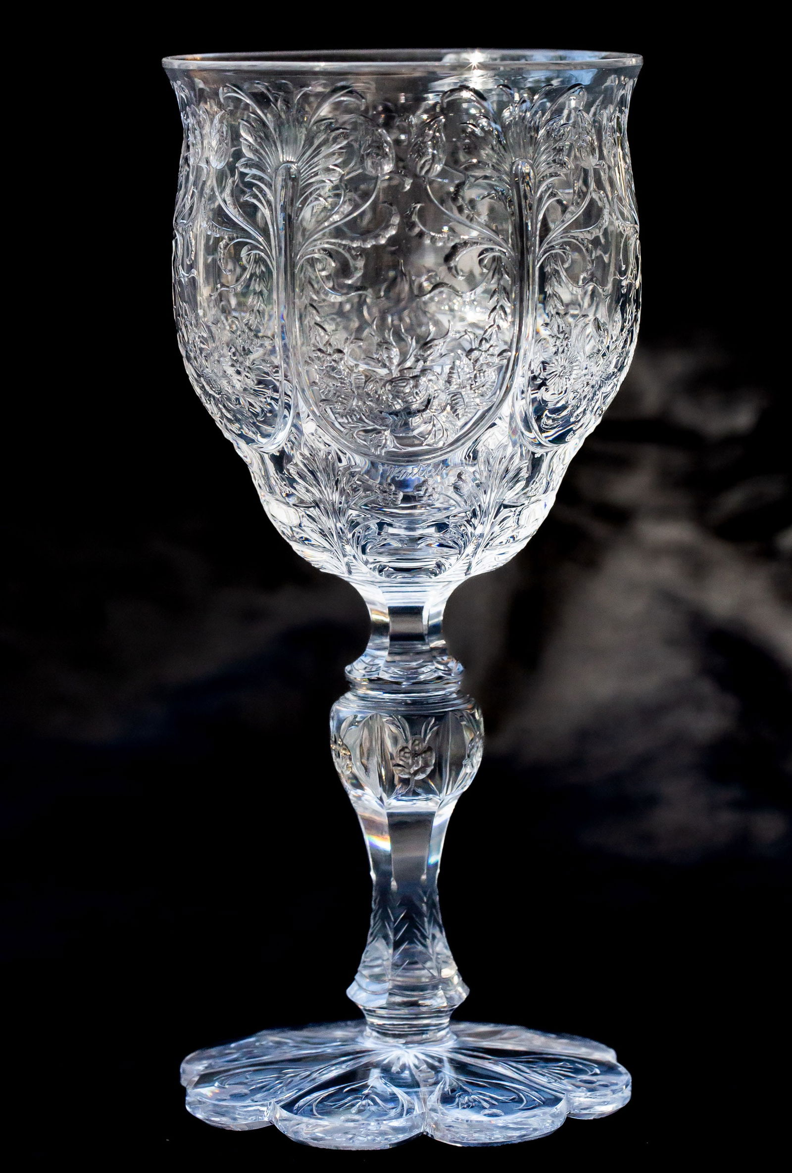 Museum Quality William Fritsche Webb Tiffany Rock Crystal Engraved Cut ...