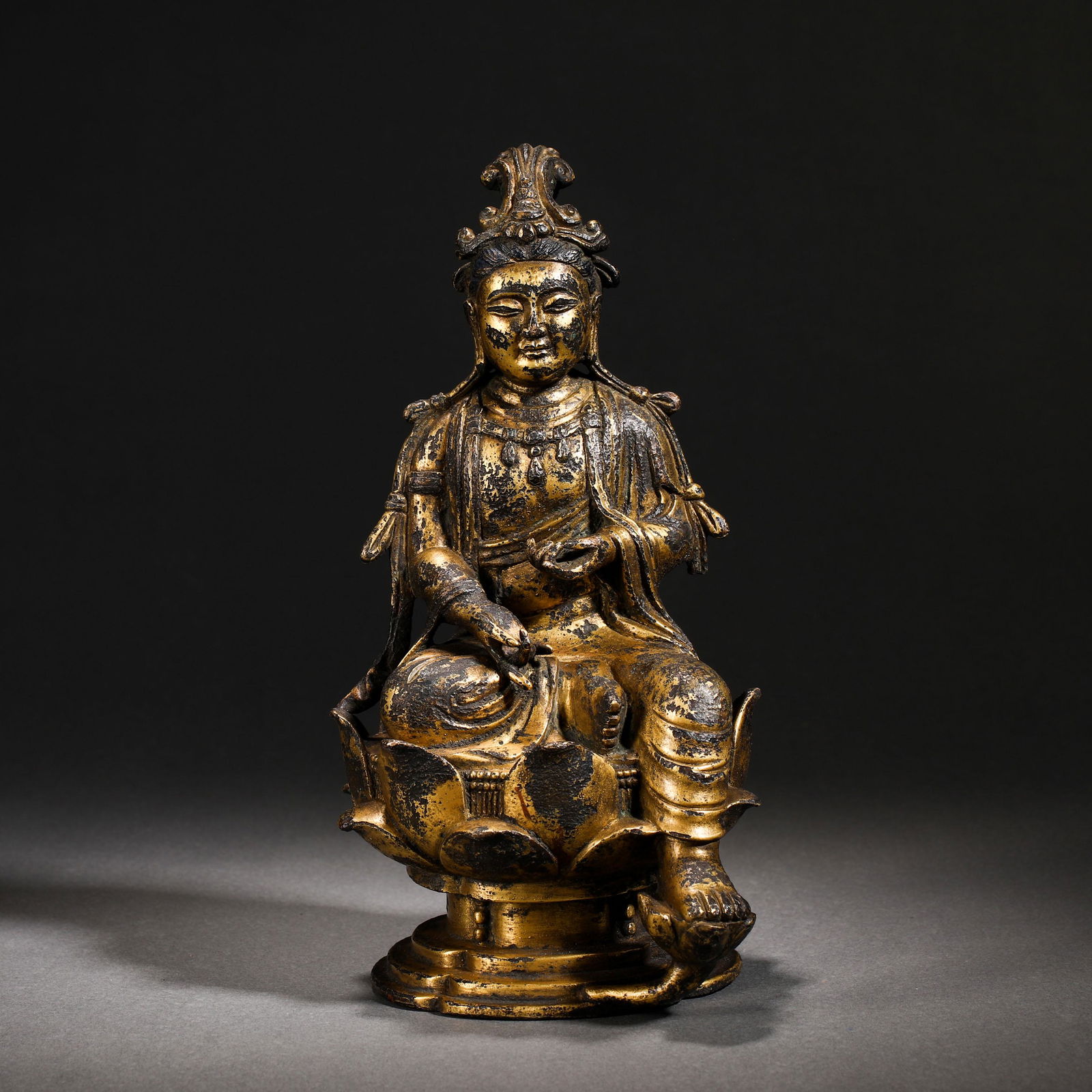 Song Dynasty Gilt Guanyin Buddha Statue