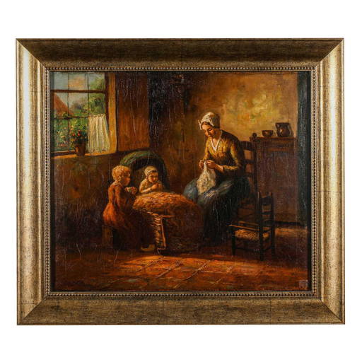 ã€Š Mother and her children ã€‹ Oil on canvas ï¼ˆ Cornelius Bouter ...
