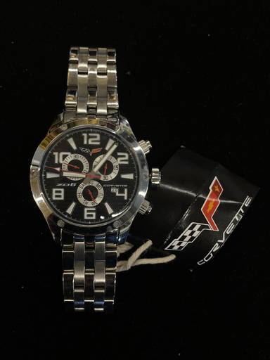 Corvette Z06 Stainless Steel Chronograph Mens Watch