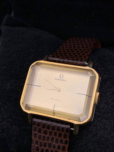 Omega Deville Art Deco Style Rectangular Watch $8k