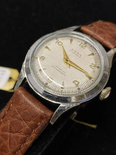 Incabloc Emka Vintage 1950's Antimagnetic Watch W/ 17 Jewel Movement ...