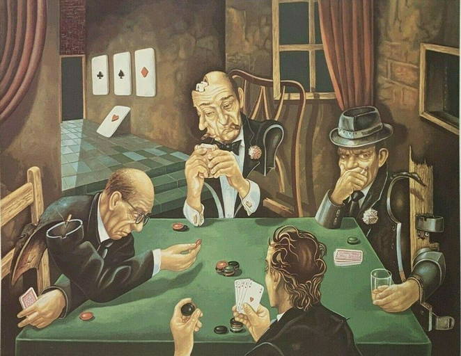 Israel Rubinstein, 'The Poker Game,' Limited Edition Print (of 350 ...