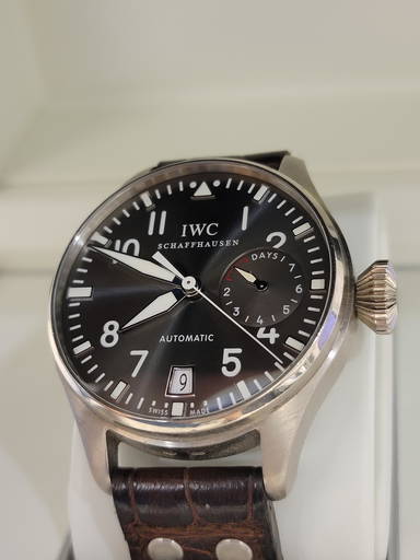 Iwc Jumbo Pilot 8 Day Power Reserve 18kwg Watch $80k Apr Value W/ Coa!