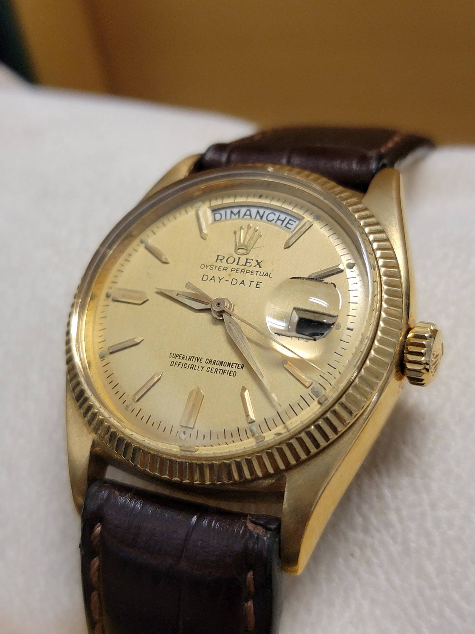 Rolex President Day-date Vintage C. 1957 18kyg Watch - $80k Apr Value W ...