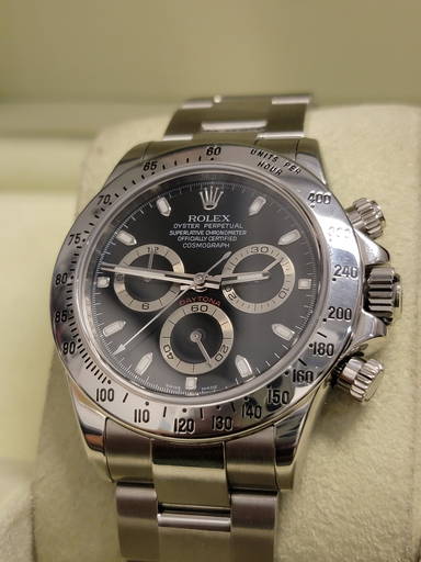 Rolex Daytona Cosmograph Stainless Steel Watch $60k Apr Value W/ Coa!