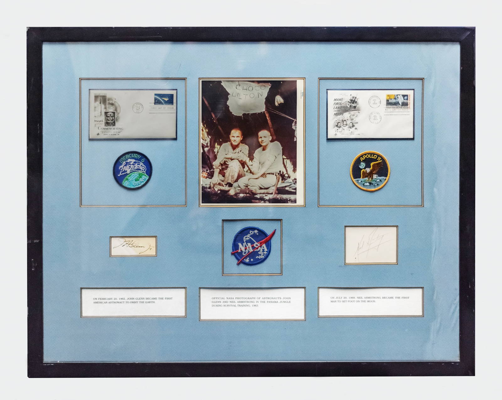 John Glenn & Neil Armstrong 1960s Nasa Mercury 6 & Apollo 11 ...