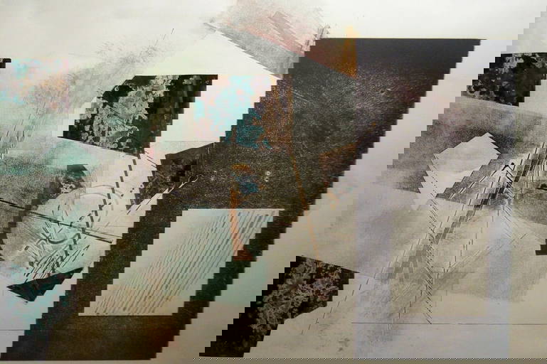 Robert Devoe Â€œintergalactic Electromnemonic Kiteâ€ Monoprint C. 1985 ...