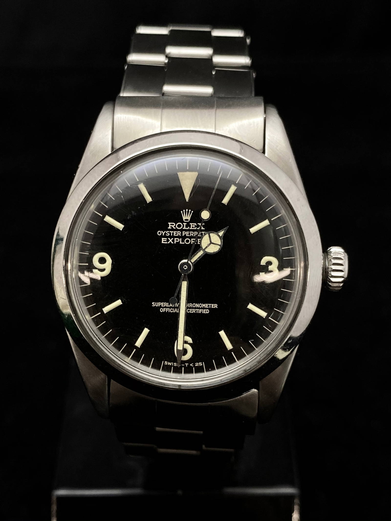 Rolex Explorer I Stainless Steel 1965 Oyster Perpetual Watch - $100k ...
