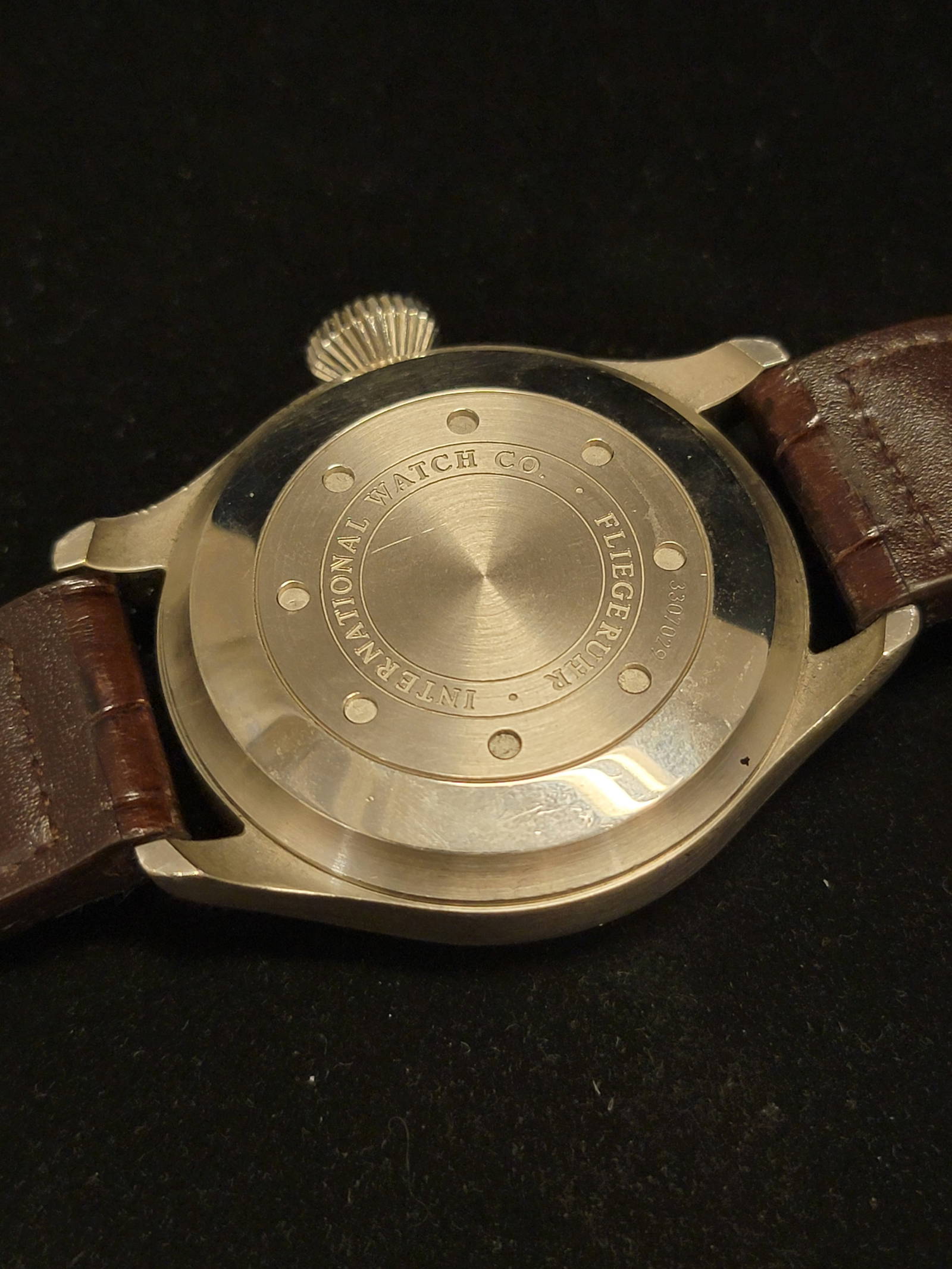 Iwc Jumbo Pilot 8 Day Power Reserve 18k White Gold Men's Watch- $80k ...