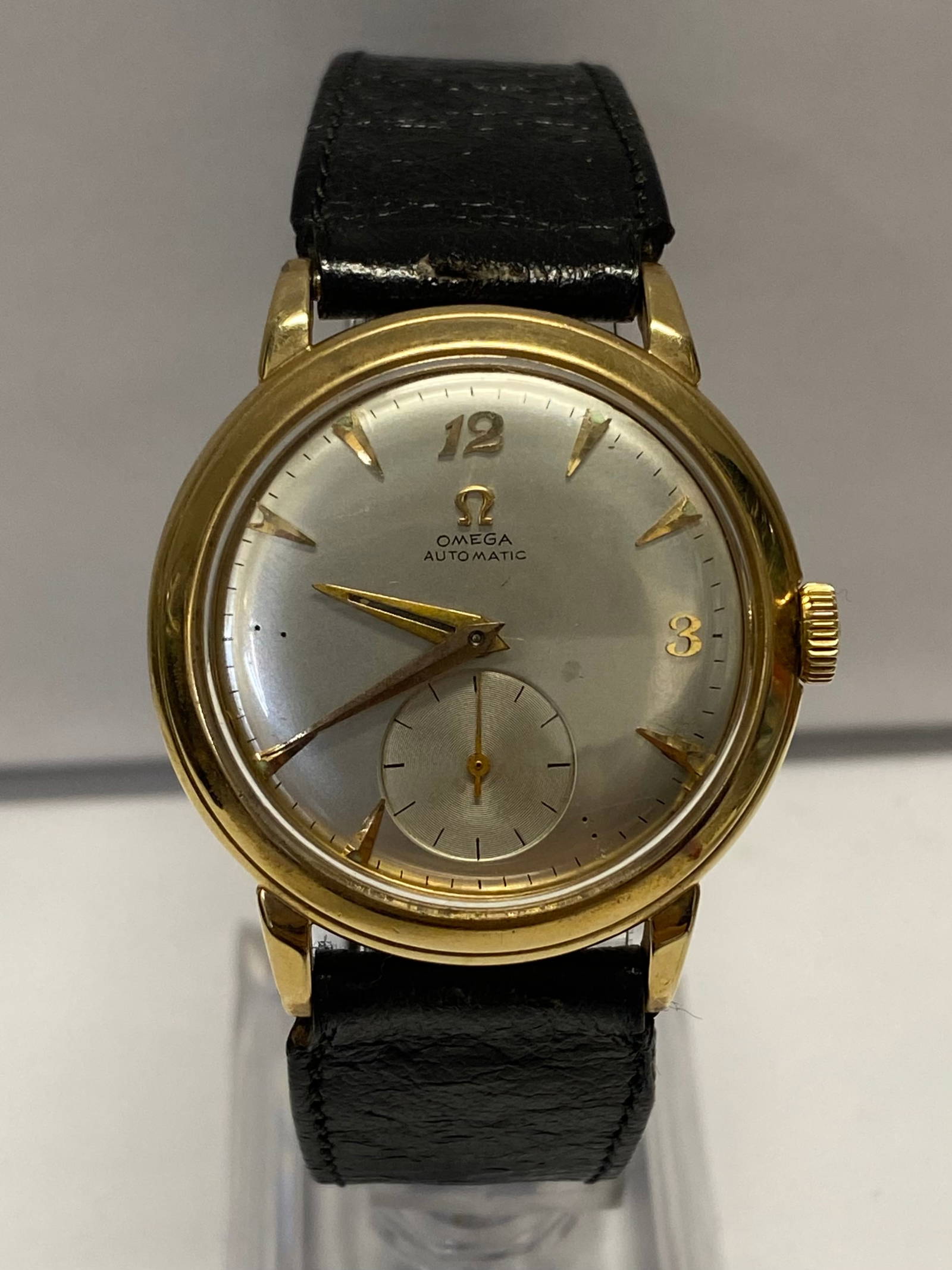 Omega Automatic Vintage C. 1950s 14k Solid Gold Watch - $15k Apr Value ...