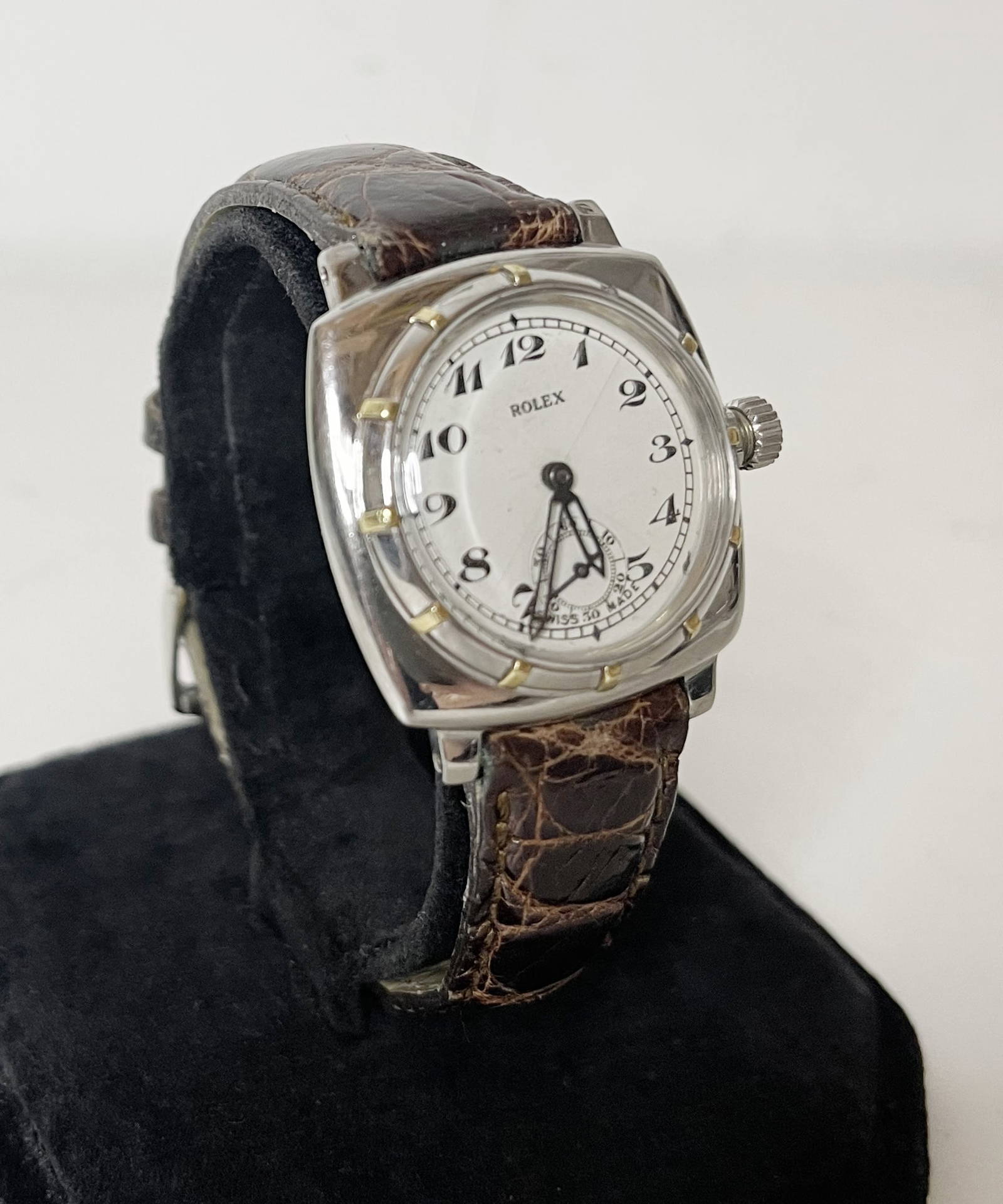 Rare Vintage Rolex C.1920 Watch Ss&gold W/off-white Dial-$20k Apr Value ...