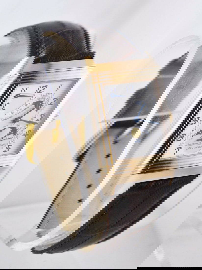 Jaeger Lecoultre Dual Reverso Skeleton Back 18k Rg Day & Night Watch ...