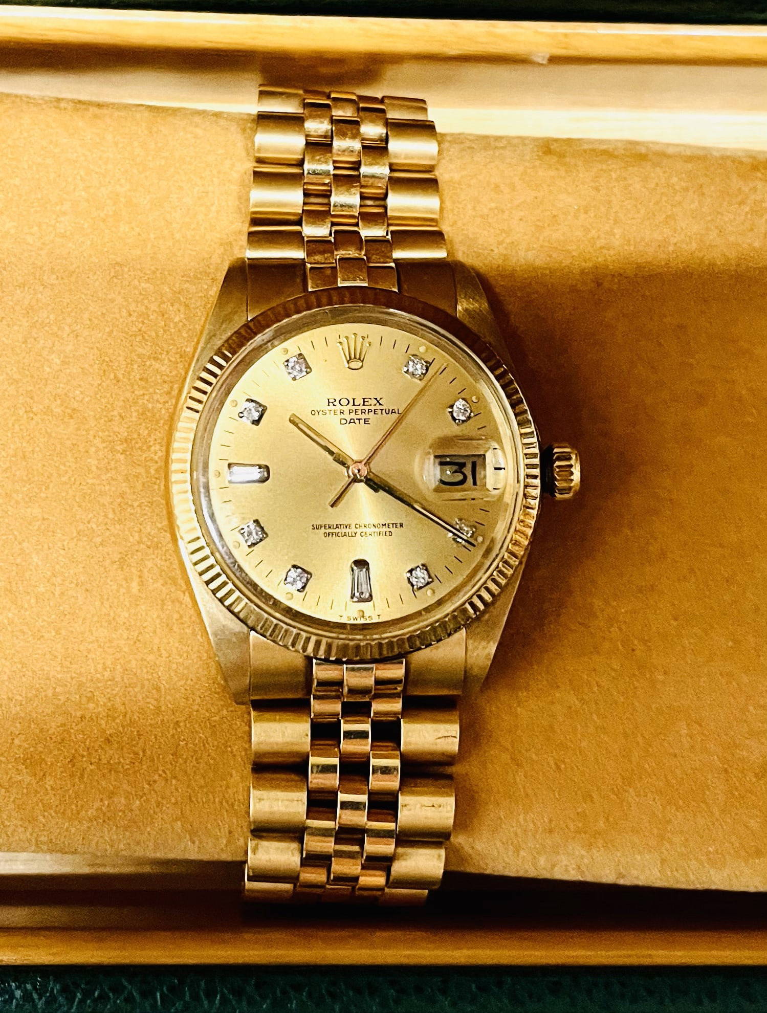 Rare Rolex 18k Yg Men's Date C. 1978 W/ Henry Ford Signature - $100k ...
