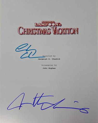 Autograph Signed Christmas Vacation Script Cover