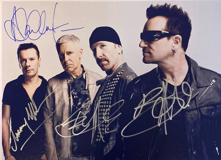 Autograph Signed U2 Bono Photo - Apr 09, 2021 | Ben Toy House in Online ...