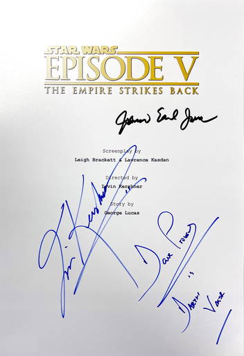 Autograph Signed Star Wars Empire Strikes Back Script