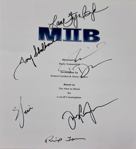 Autograph Signed Men In Black Script Cover - Apr 09, 2021 | Ben Toy ...