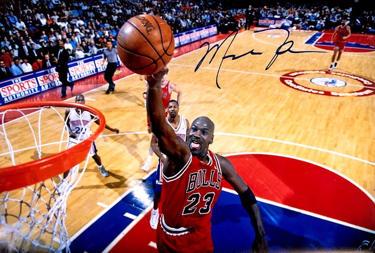 Michael Jordan Autograph Signed Poster