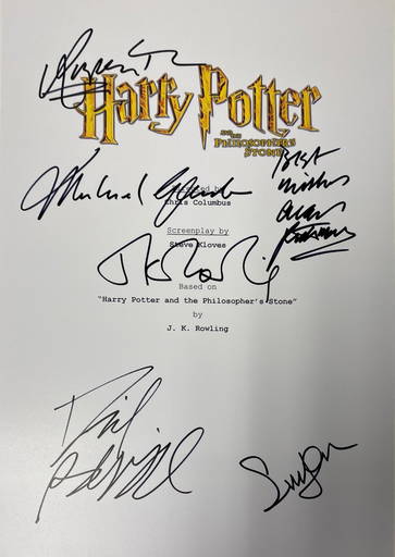 Autograph Signed Harry Potter Philosophers Stone Script - May 18, 2021 ...