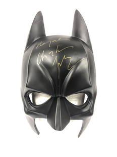 Signed Batman Christian Bale Mask