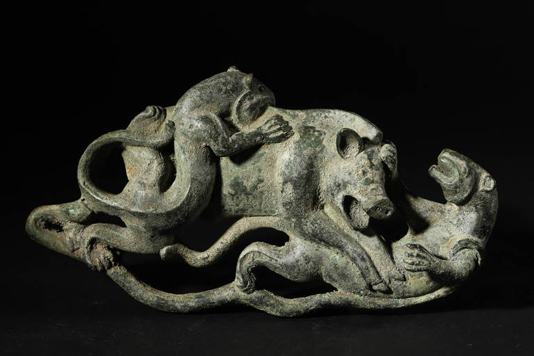 Bronze Ritual Dragon Ornament